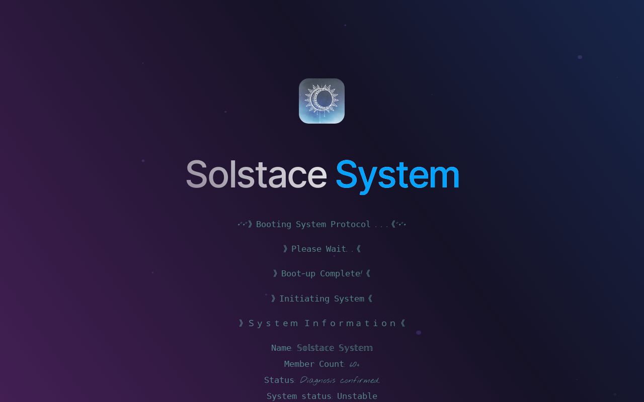 Solstace System Carrd